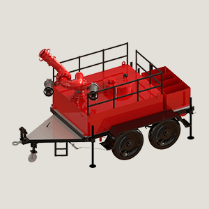 Foam Trailer with Remote Monitor | Fire Suppression System - PT Mitra ...